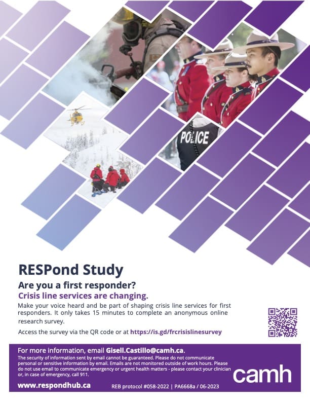 CAMH Research Study - Emergency Communications Professionals of British ...